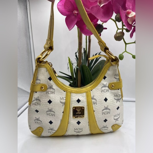 MCM | Bags | Mcm Signature Monogram Hobo Bag | Poshmark